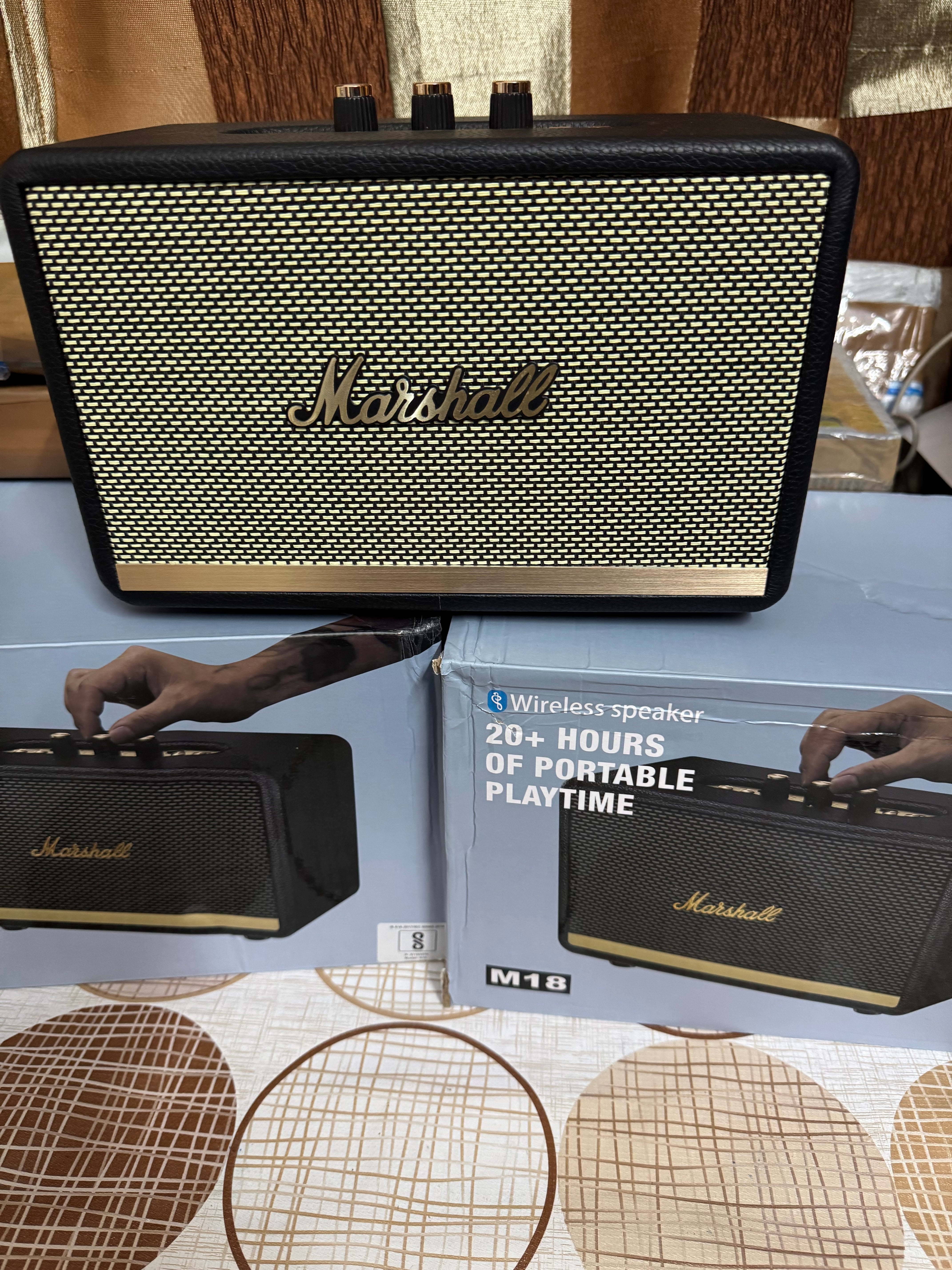 Marshalll M18 portable speaker 🔊 Free Tws buds on Prepaid Order